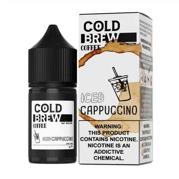 สั่งซื้อน้ำยาซอลนิค Cold Brew คาปูชิโน่(กาแฟ) 30ml ราคาส่ง - PodFlashman