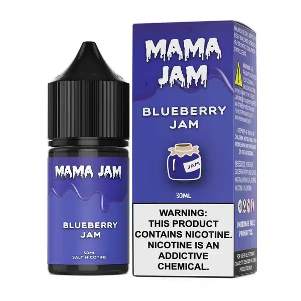 สั่งซื้อน้ำยาซอลนิค MAMA JAM บลูเบอร์รี่ 30ml ราคาส่ง - PodFlashman