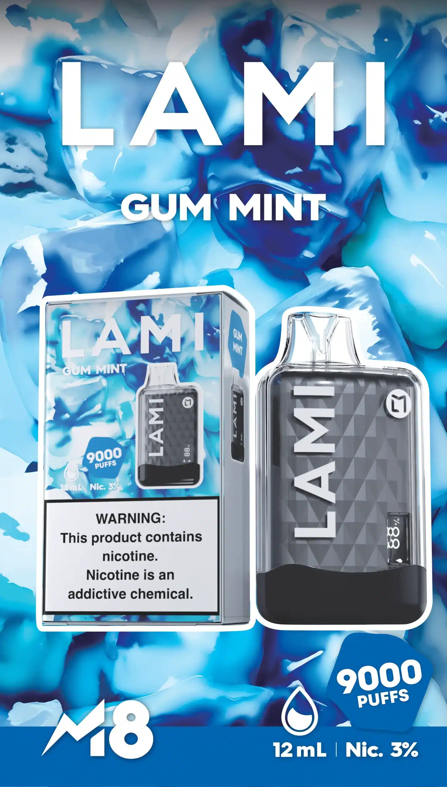 สั่งซื้อ LAMI มินต์ - 9000 Puffs ราคาส่ง - PodFlashman