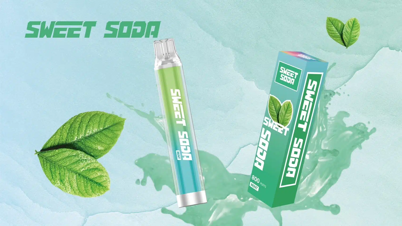 สั่งซื้อ Sweet Soda มินต์ - 800 Puffs ราคาส่ง - PodFlashman